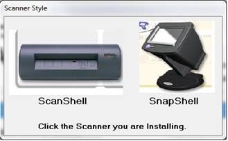 a. Select ScanShell Option (Left)