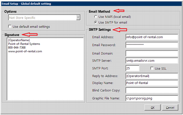 Configuring Email