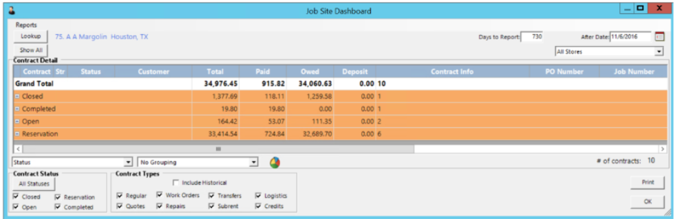Job Site Dashboard